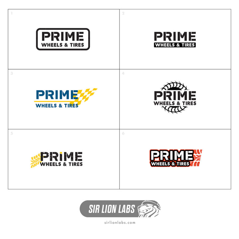 Prime Wheels Logo | Sir Lion Labs