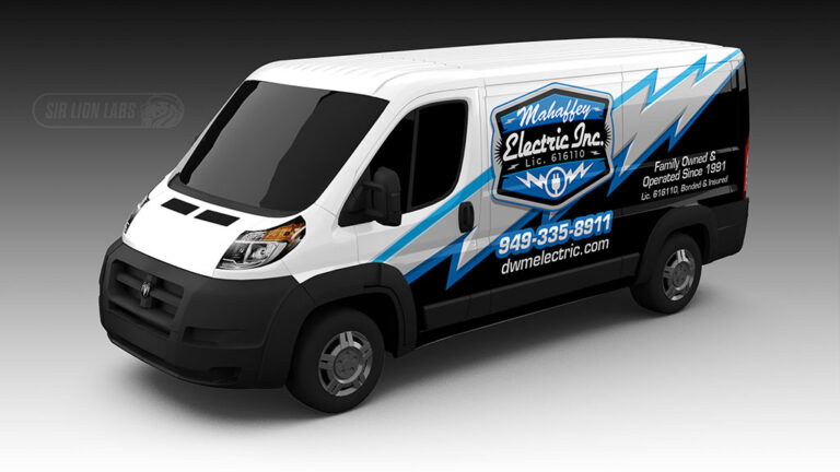 Mahaffey Electric Ram Promaster Partial Wrap | Sir Lion Labs